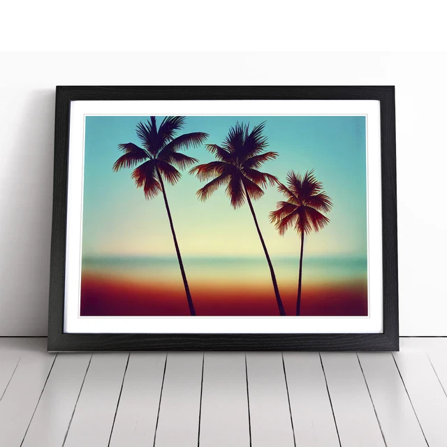 Dopaprint UNFRAMED PAPER POSTER Classic Palm Trees Wall Art Print ...