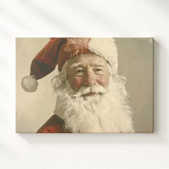 Dopaprint UNFRAMED PAPER POSTER Classic San.Ta Claus Portrait Wall Art ...