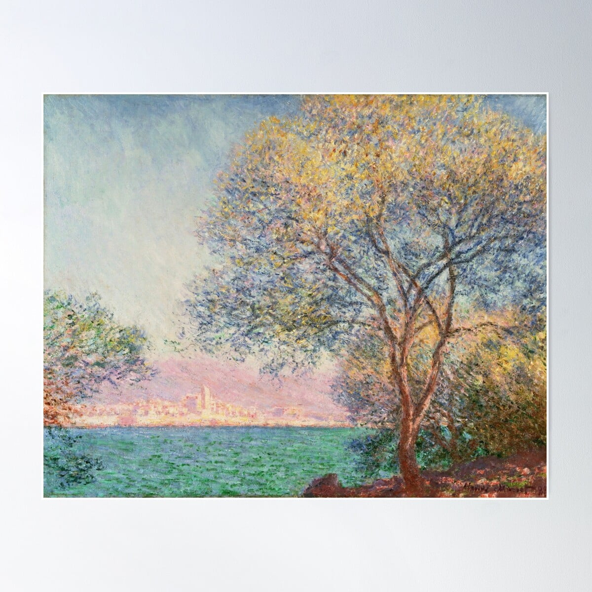 Dopaprint UNFRAMED PAPER POSTER Claude Monet - Antibes In The Morning ...