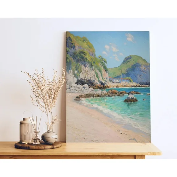 Dopaprint UNFRAMED PAPER POSTER Claude Monet Beach Nature Art Seascape ...