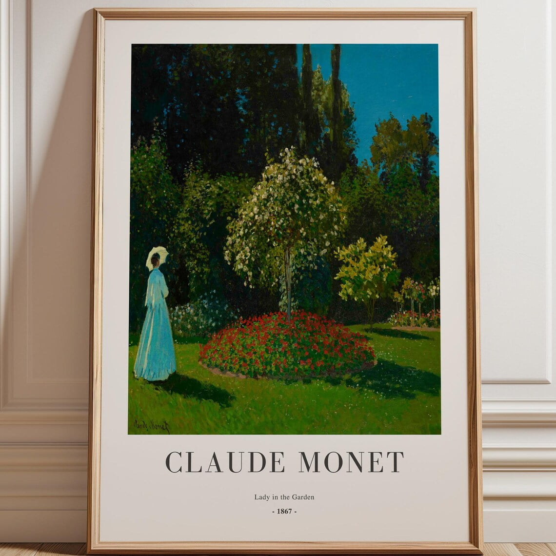 Dopaprint UNFRAMED PAPER POSTER Claude Monet - Lady In The Garden 1867 ...