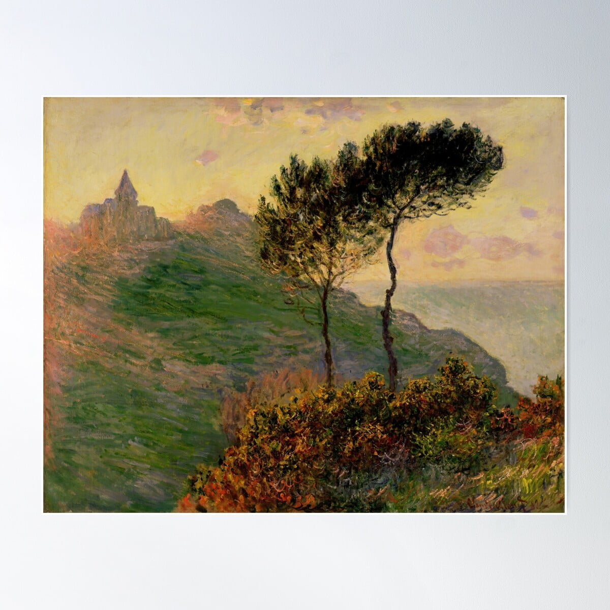 Dopaprint UNFRAMED PAPER POSTER Claude Monet - The Church At ...