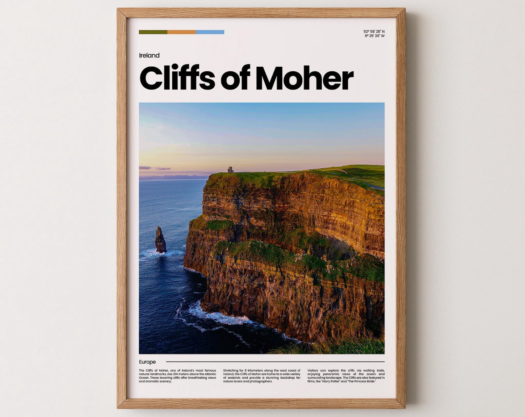 Dopaprint UNFRAMED PAPER POSTER Cliffs Of Moher Poster, Cliffs Of Moher ...