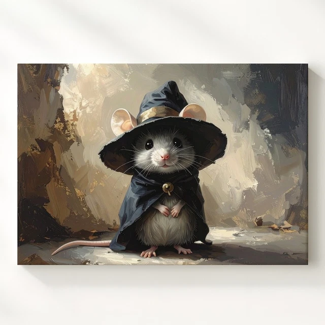 Dopaprint UNFRAMED PAPER POSTER Cloaked Mouse Portrait Posterwhimsical ...
