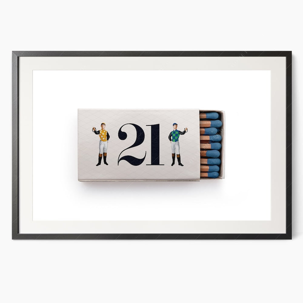 Dopaprint UNFRAMED PAPER POSTER Club 21 Matchbox Iconic Restaurant Gift ...