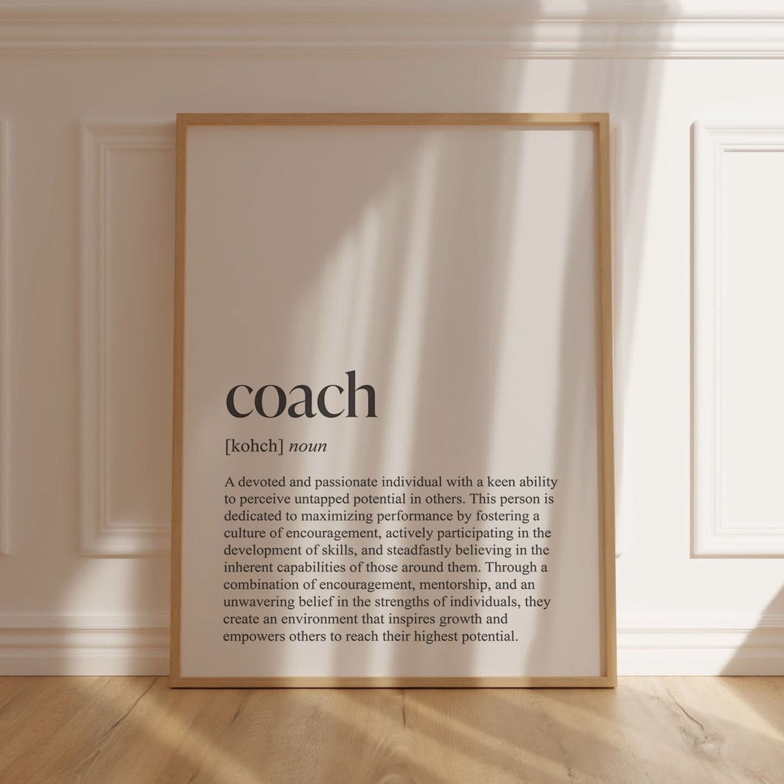 Dopaprint UNFRAMED PAPER POSTER Coach Gift Definition Retirement ...
