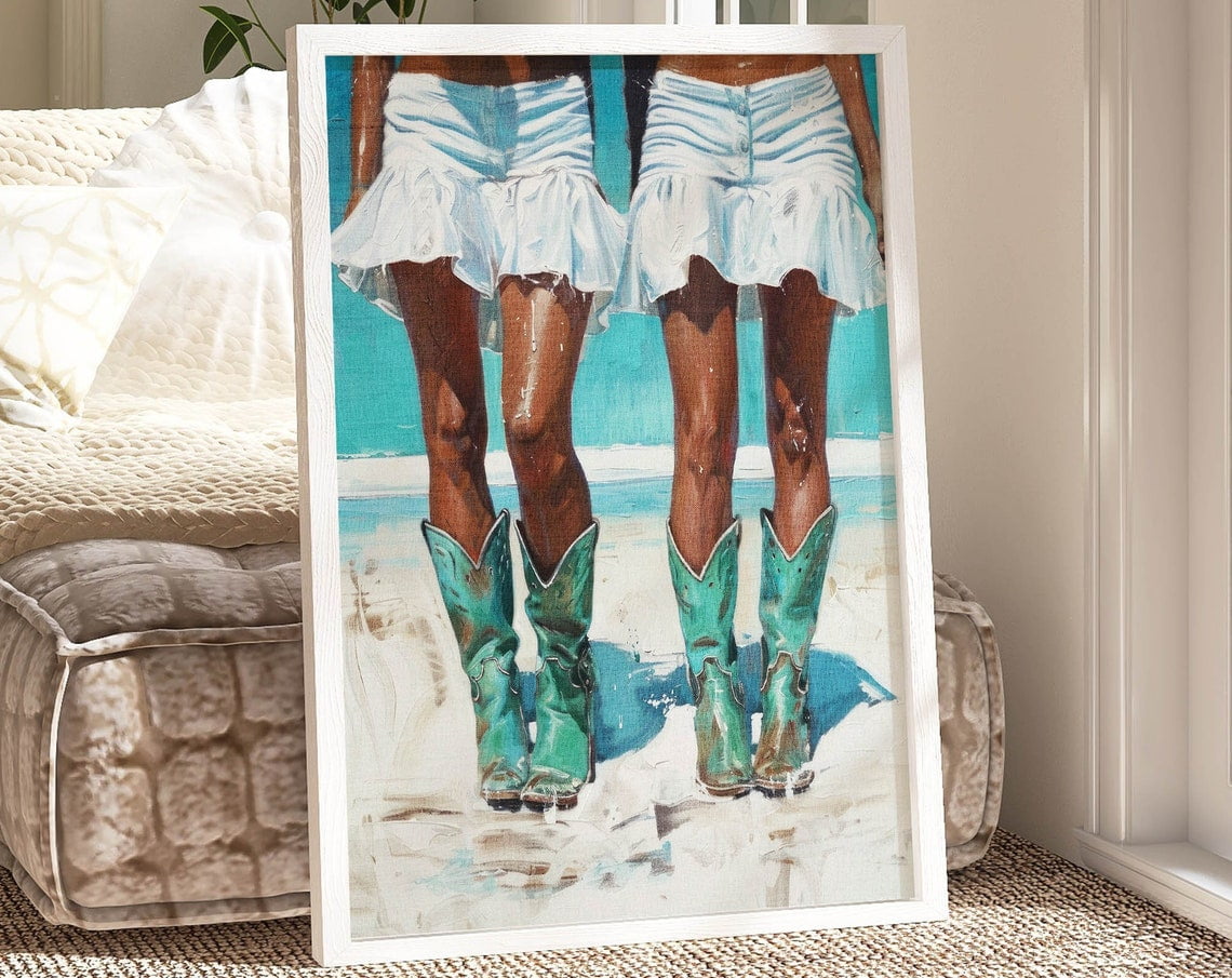 Dopaprint UNFRAMED PAPER POSTER Coastal Cowgirl Western Artwork ...