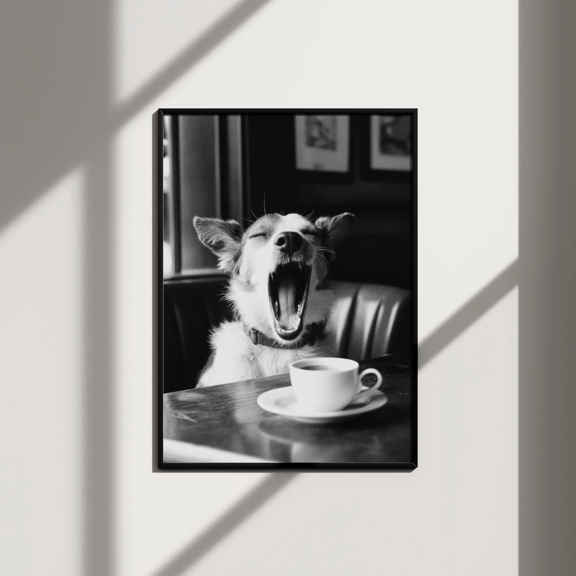 Dopaprint UNFRAMED PAPER POSTER Coffee Wall Art Funny Dog Prints ...
