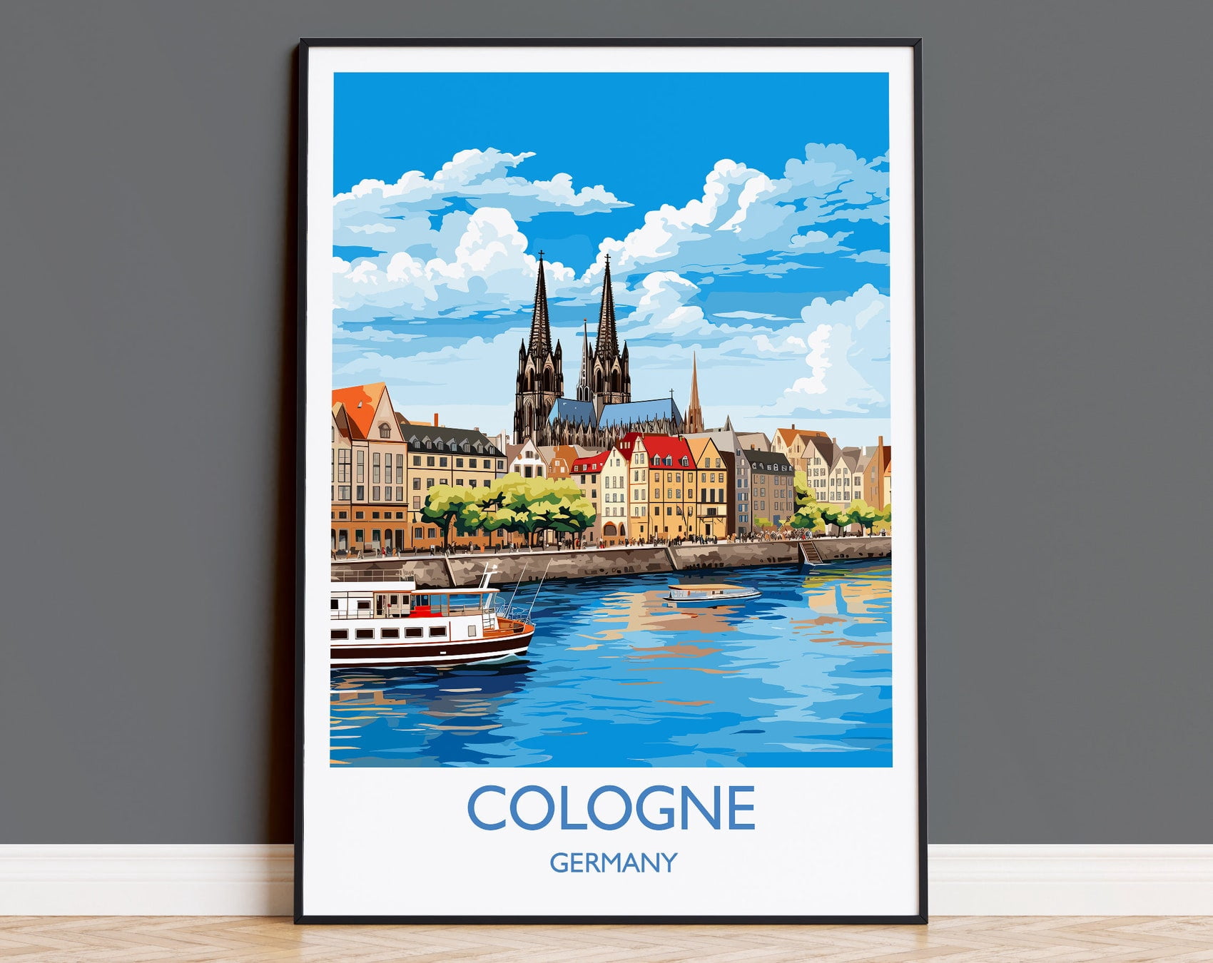 Dopaprint UNFRAMED PAPER POSTER Cologne Travel Poster Wall Art, Travel ...