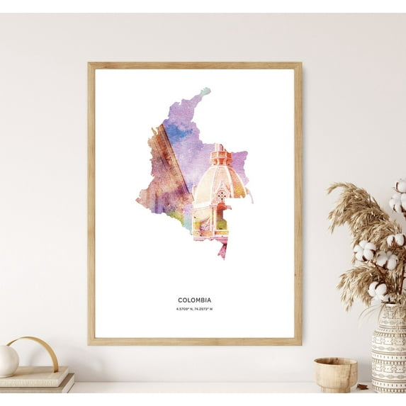 Dopaprint UNFRAMED PAPER POSTER Colombia Print, Colombia Print ...