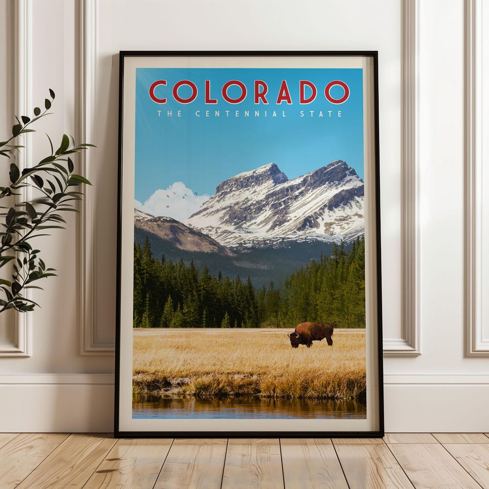 Dopaprint UNFRAMED PAPER POSTER Colorado Mountain Wall Art Print ...