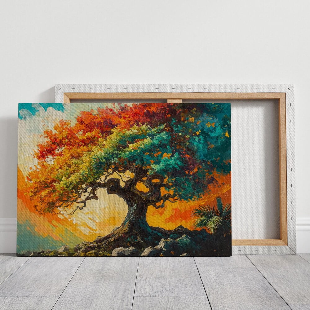 Dopaprint UNFRAMED PAPER POSTER Colorful Abstract Tree Poster Wall Art ...