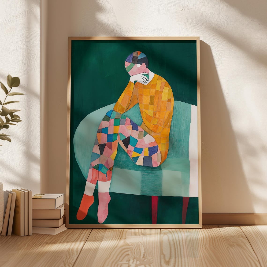 Dopaprint UNFRAMED PAPER POSTER Colorful Mosaic Figure Art Print ...