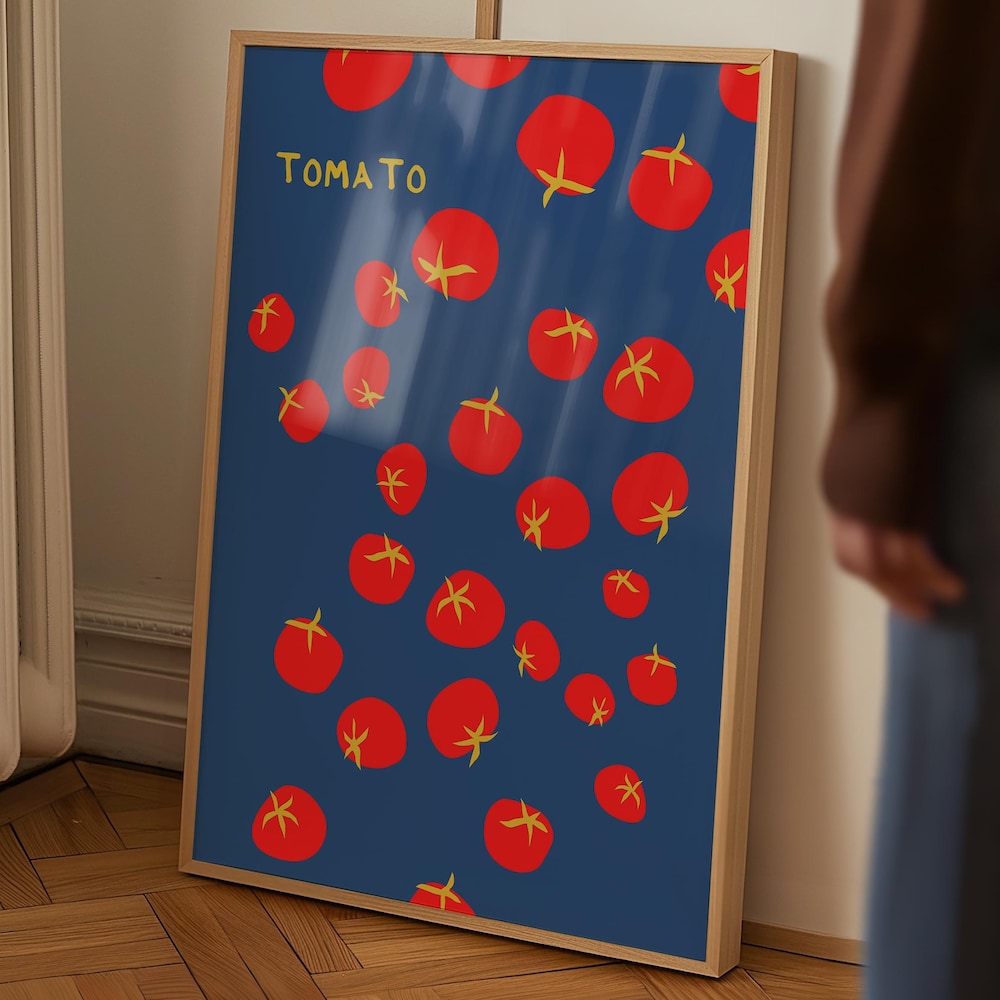 Dopaprint UNFRAMED PAPER POSTER Colorful Tomato Poster, Modern Kitchen ...