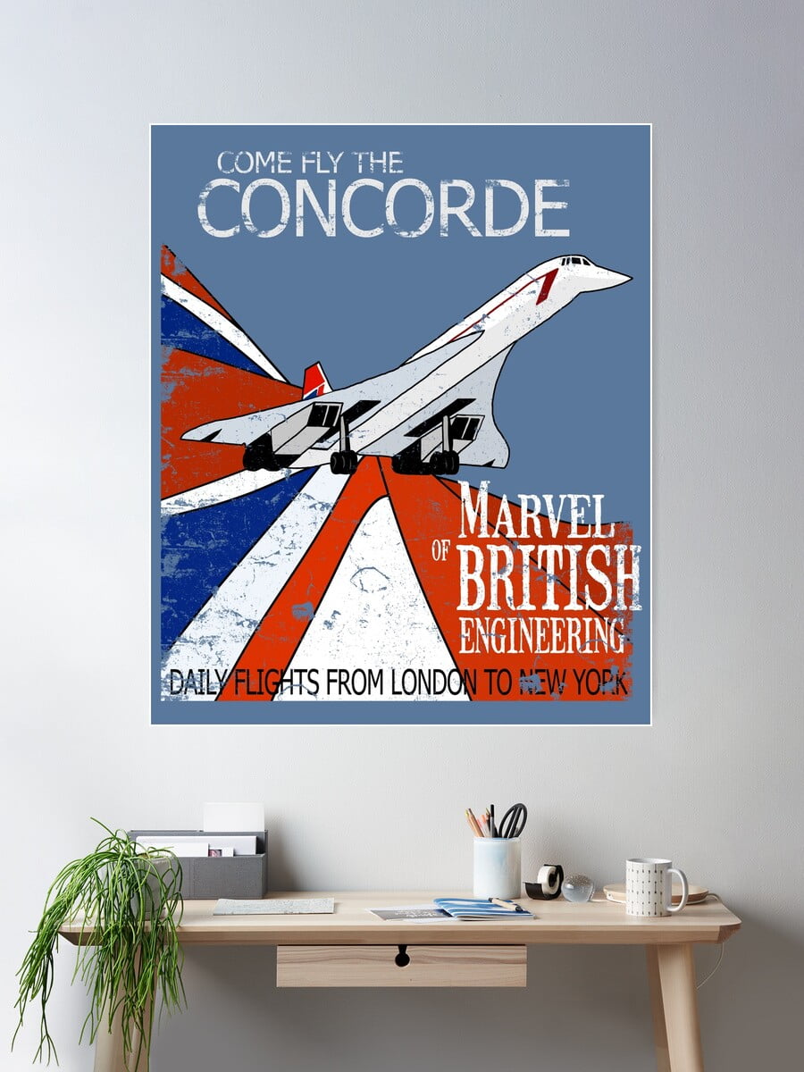 Dopaprint UNFRAMED PAPER POSTER Come Fly The Concorde, Marvel Of ...