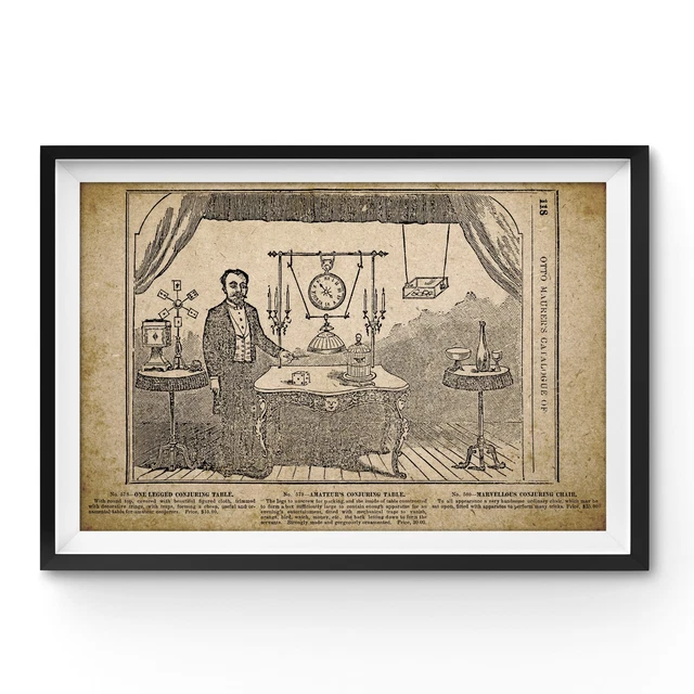 Dopaprint UNFRAMED PAPER POSTER Conjuring Tables Magic Tricks Poster ...