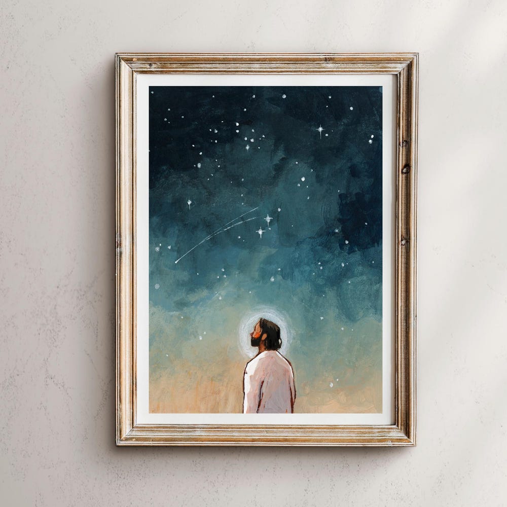 Dopaprint UNFRAMED PAPER POSTER Consider The Heavens, Jesus With The ...