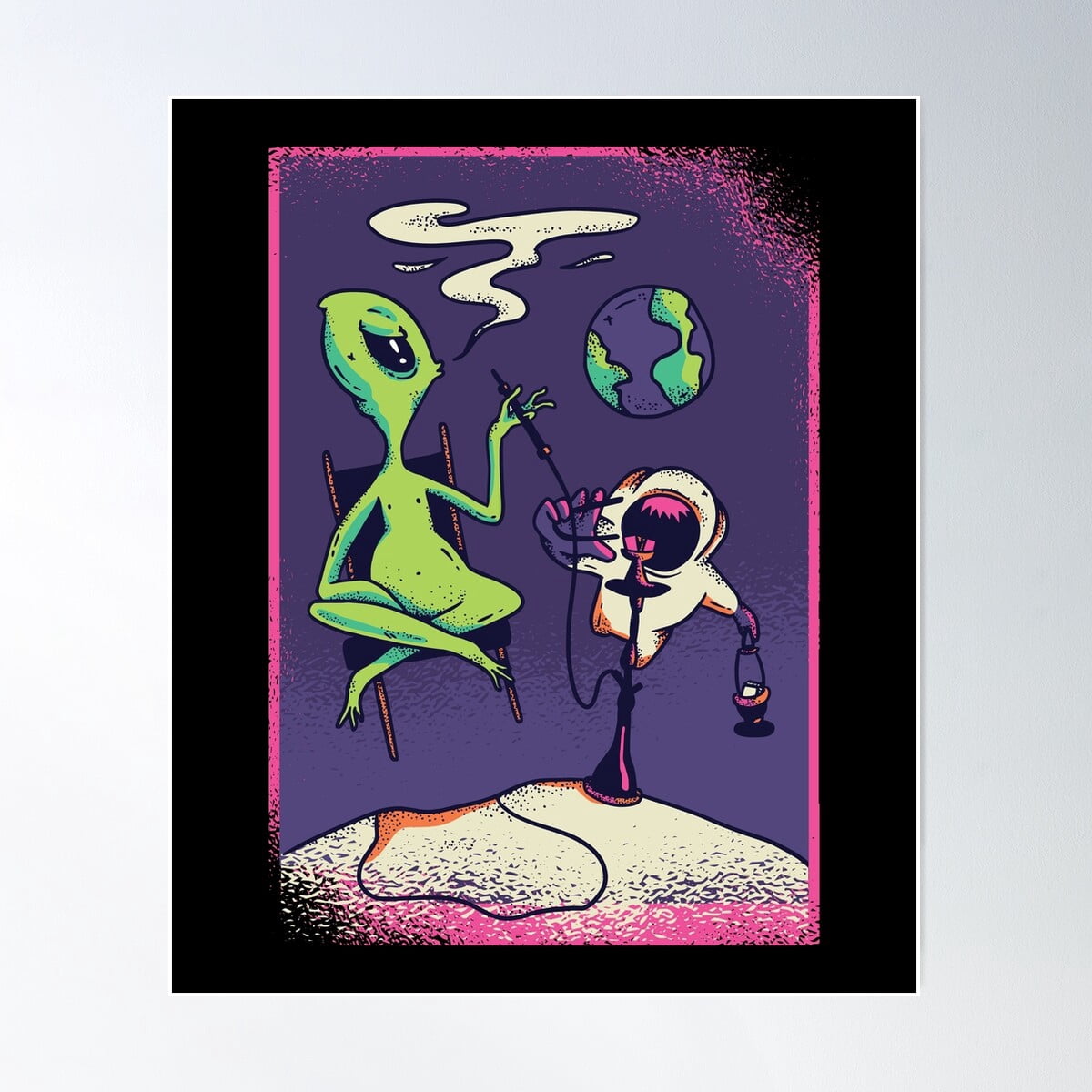 Dopaprint UNFRAMED PAPER POSTER Cool Alien Space Design Poster Wall Art ...