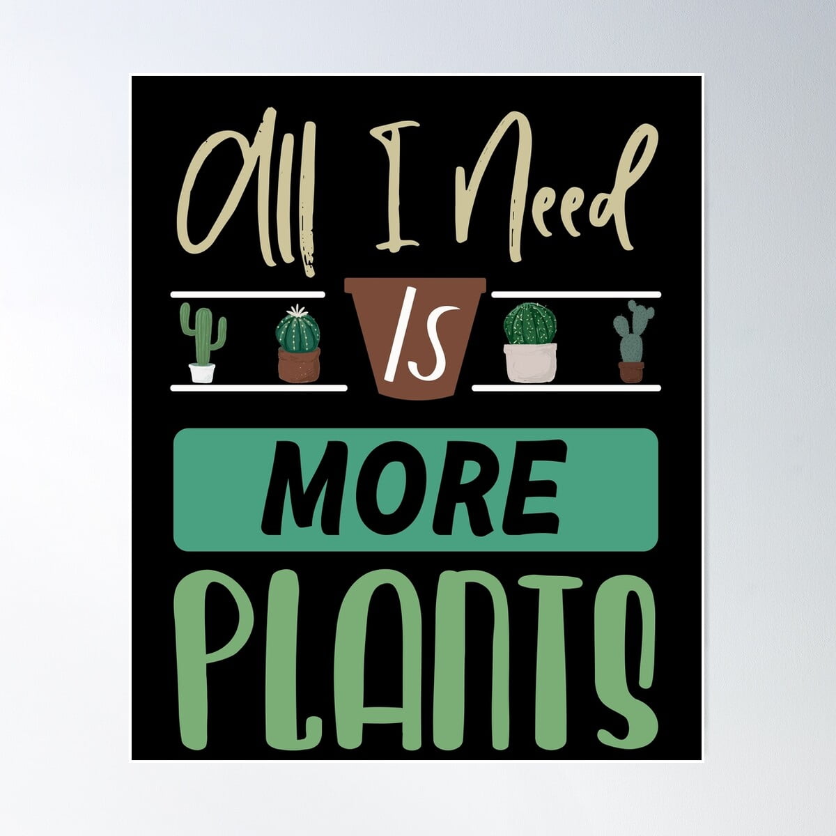 Dopaprint UNFRAMED PAPER POSTER Cool Plant Lover Retirement Plan ...