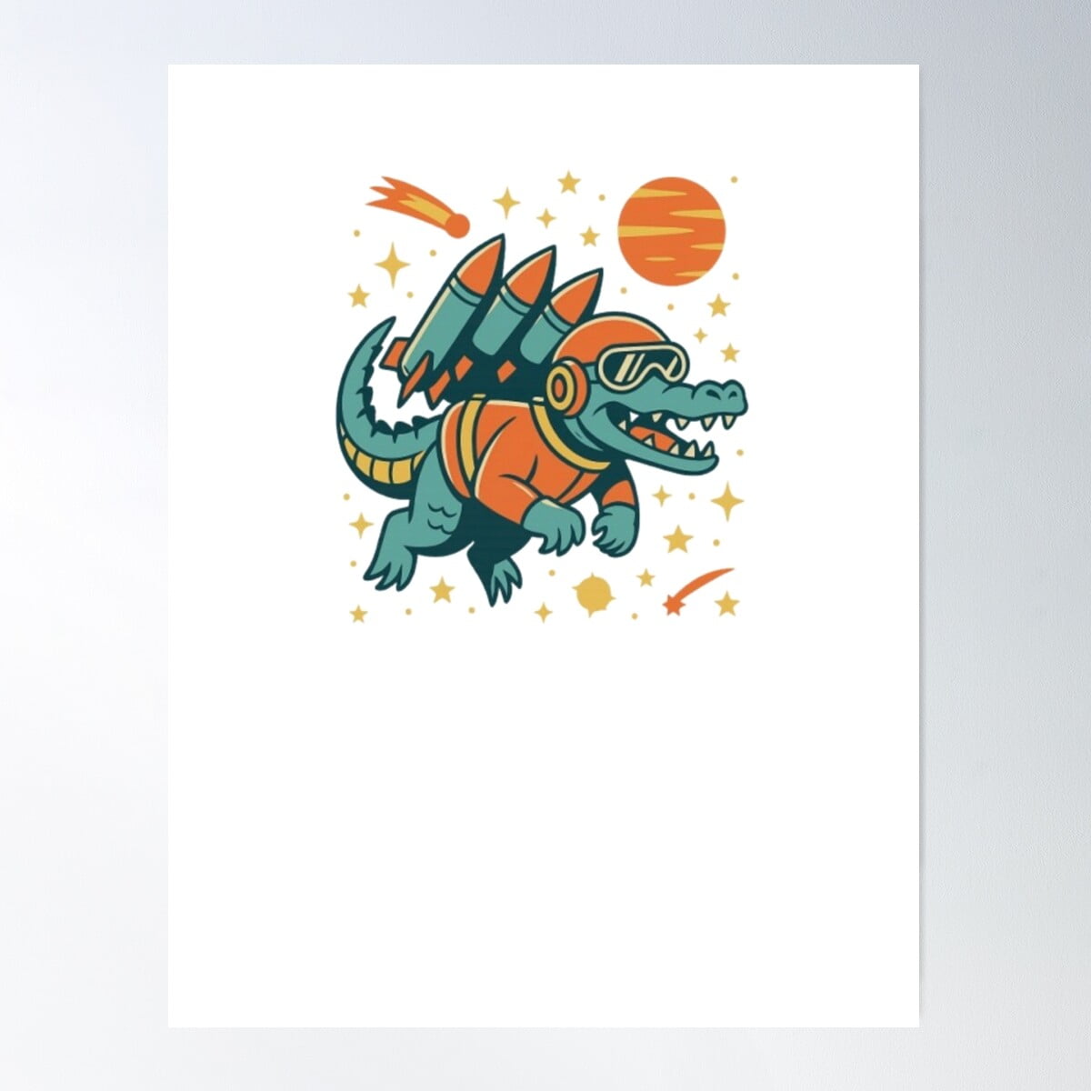 Dopaprint UNFRAMED PAPER POSTER Copy Of Bombardiro Crocodilo Poster ...