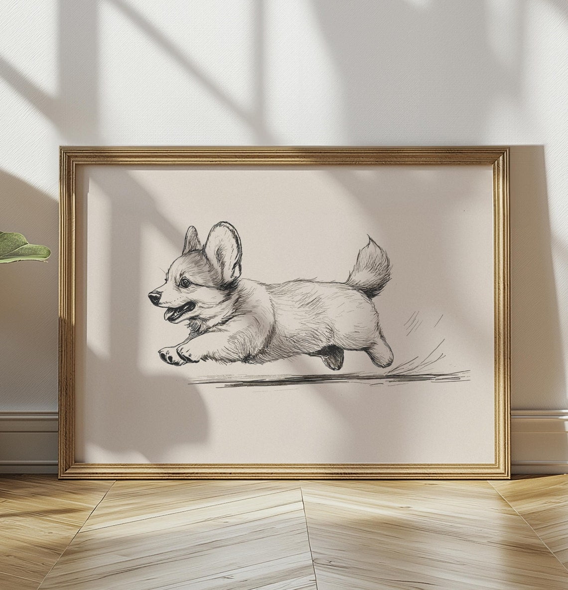 Dopaprint UNFRAMED PAPER POSTER Corgi Puppy Nursery Poster , Kids Room ...