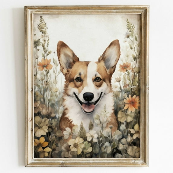 Dopaprint UNFRAMED PAPER POSTER Corgi Wall Decor, Pembroke Welsh Corgi ...