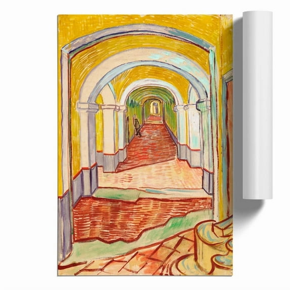 Dopaprint UNFRAMED PAPER POSTER Corridor In The Asylum By Vincent Van ...