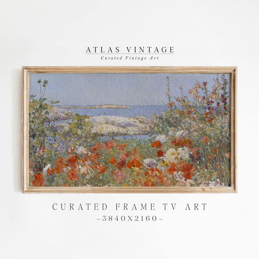 Dopaprint UNFRAMED PAPER POSTER Costal Wildflower Field Art, Vintage ...