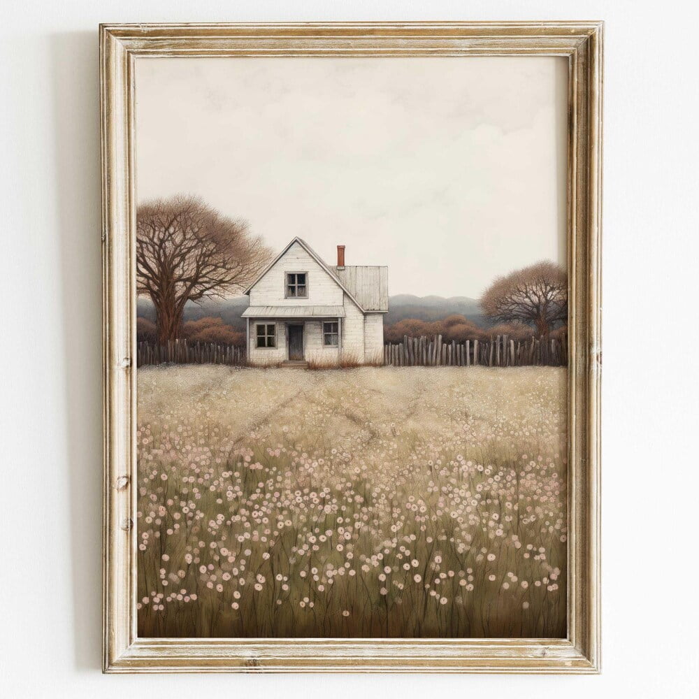 Dopaprint UNFRAMED PAPER POSTER Country House Painting, House Print ...