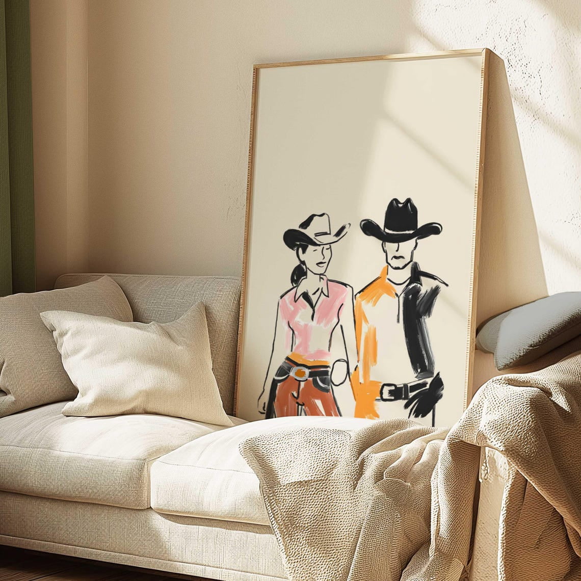 Dopaprint UNFRAMED PAPER POSTER Cowboy And Cowgirl Poster Cowgirl Baby ...