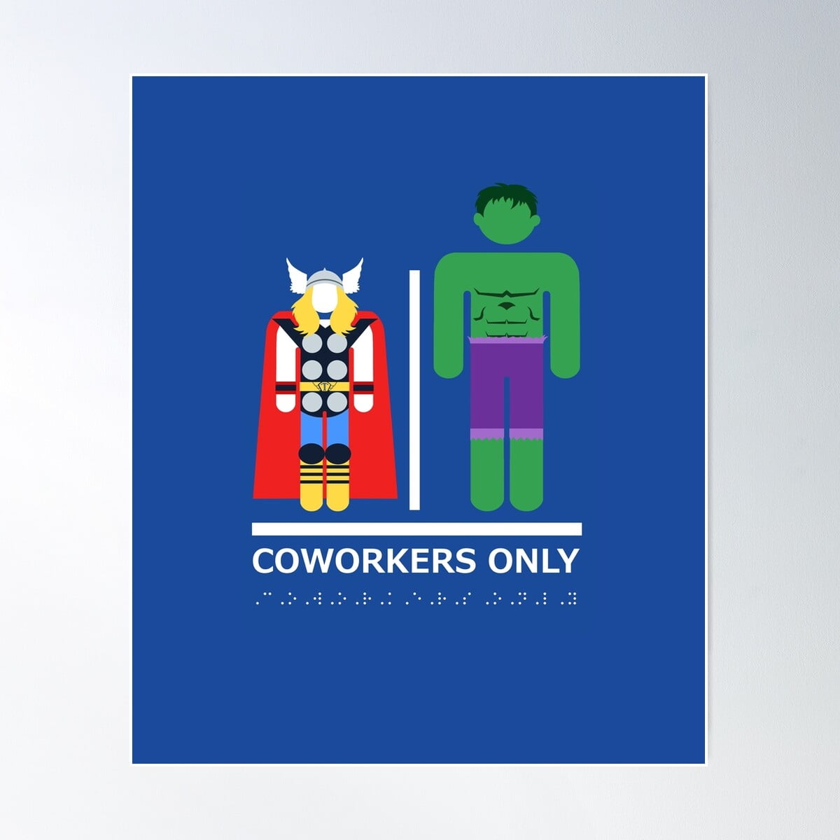Dopaprint UNFRAMED PAPER POSTER Coworker Restroom Poster Wall Art ...