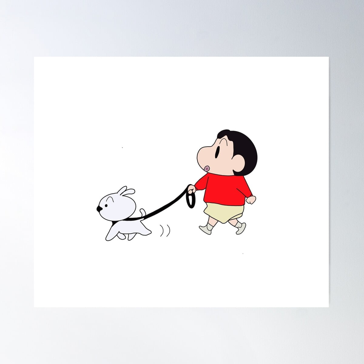 Dopaprint UNFRAMED PAPER POSTER Crayon Shin-Chan Takes Shiro Out For A ...