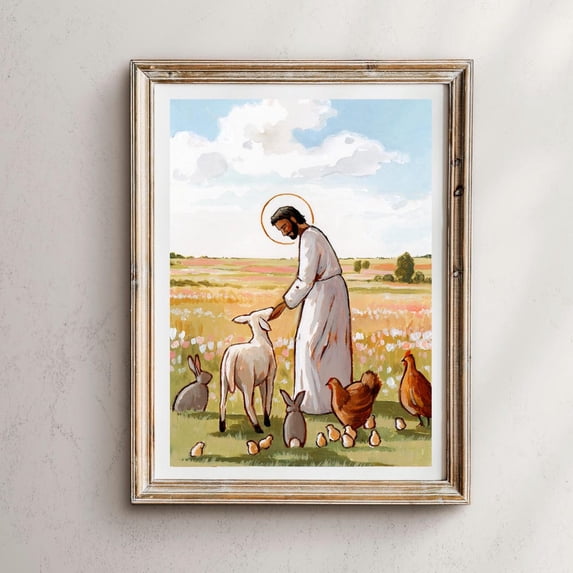 Dopaprint UNFRAMED PAPER POSTER All Creatures Great And Small, Jesus ...
