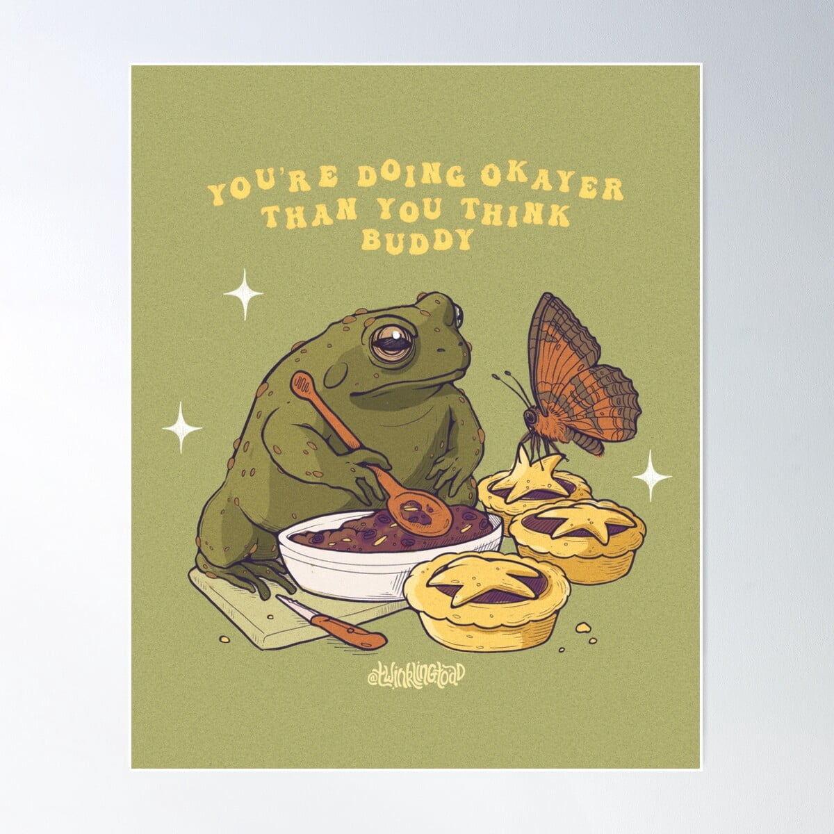 Dopaprint UNFRAMED PAPER POSTER Crimbo Frawg Poster Art, Home Decor ...