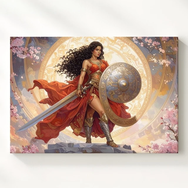 Dopaprint UNFRAMED PAPER POSTER Crimson Sentinel Postermythic Warrior ...