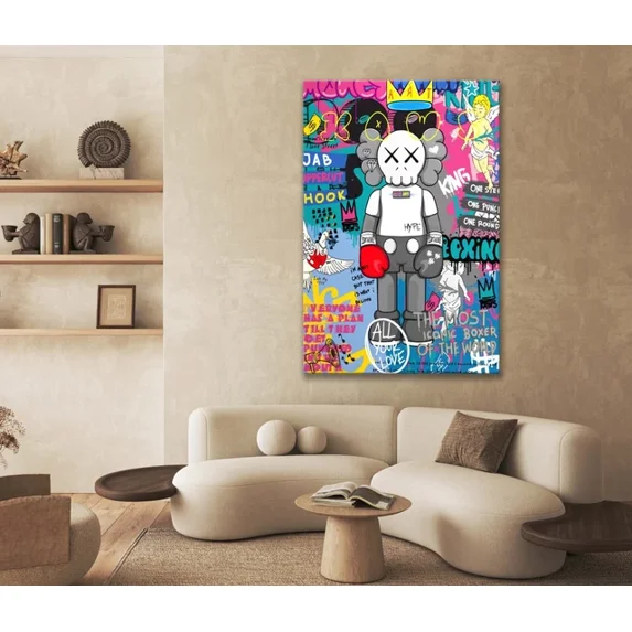 Dopaprint UNFRAMED PAPER POSTER Crowned Cartoon Character Graffiti Poster Art, Home Decor ...