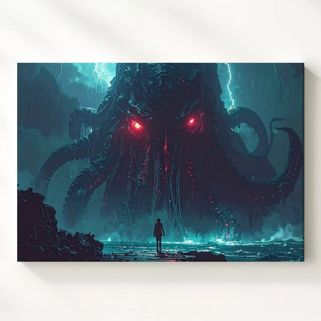 Dopaprint UNFRAMED PAPER POSTER Cthulhu Rising Posterepic Cosmic Horror ...