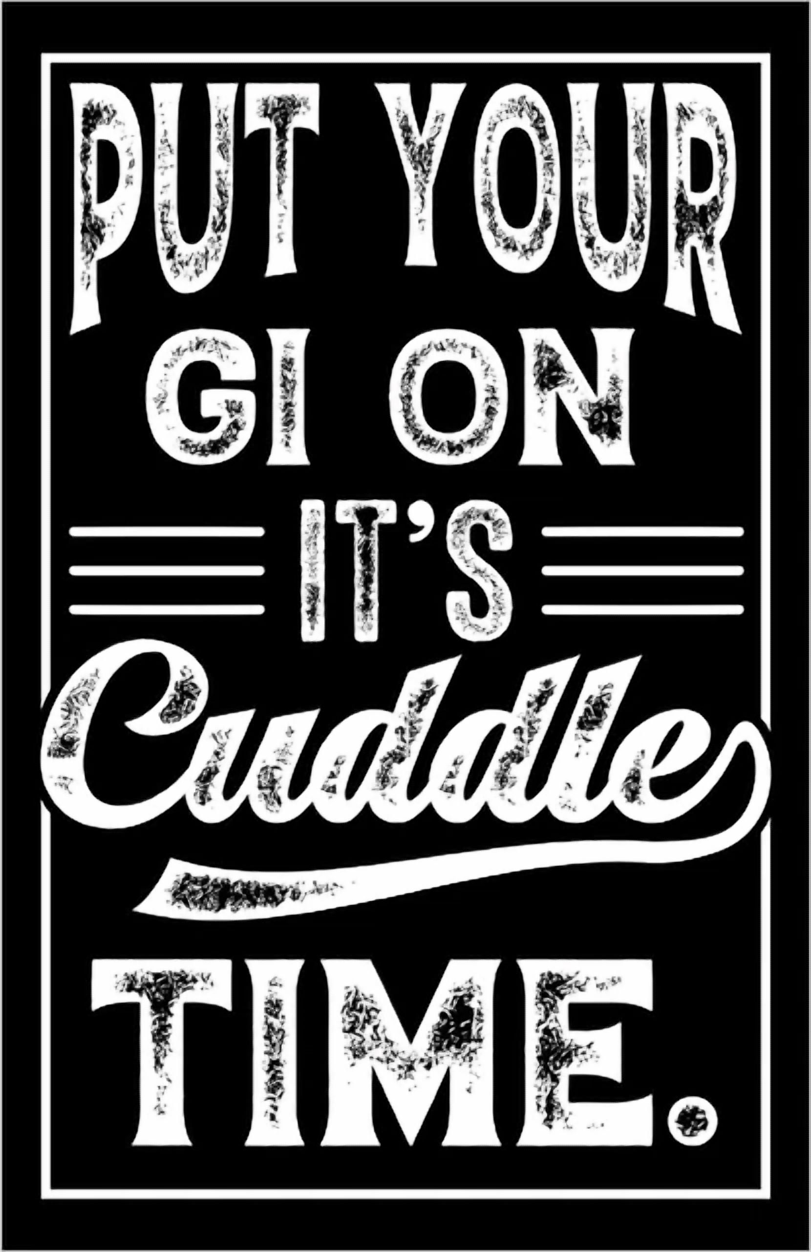 Dopaprint UNFRAMED PAPER POSTER Cuddle Time Jiu Jitsu Poster - Wall Art ...