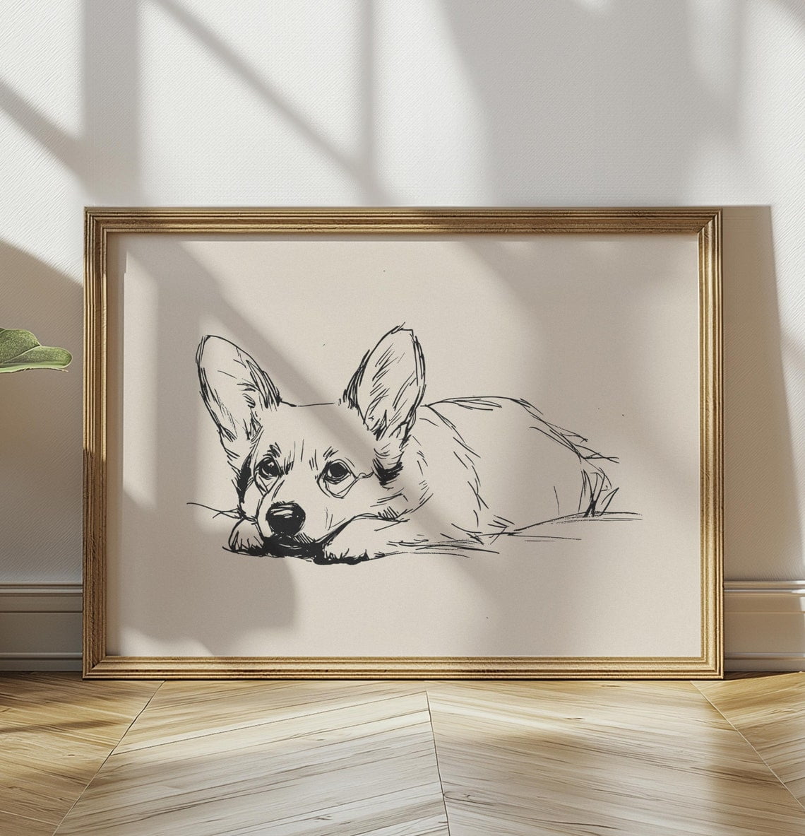 Dopaprint UNFRAMED PAPER POSTER Cute Corgi Nursery Print, Boy Room ...