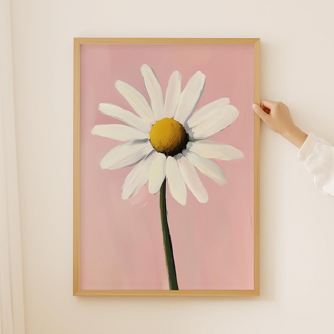 Dopaprint UNFRAMED PAPER POSTER Daisy Wall Decor, Daisy Painting, Girl ...