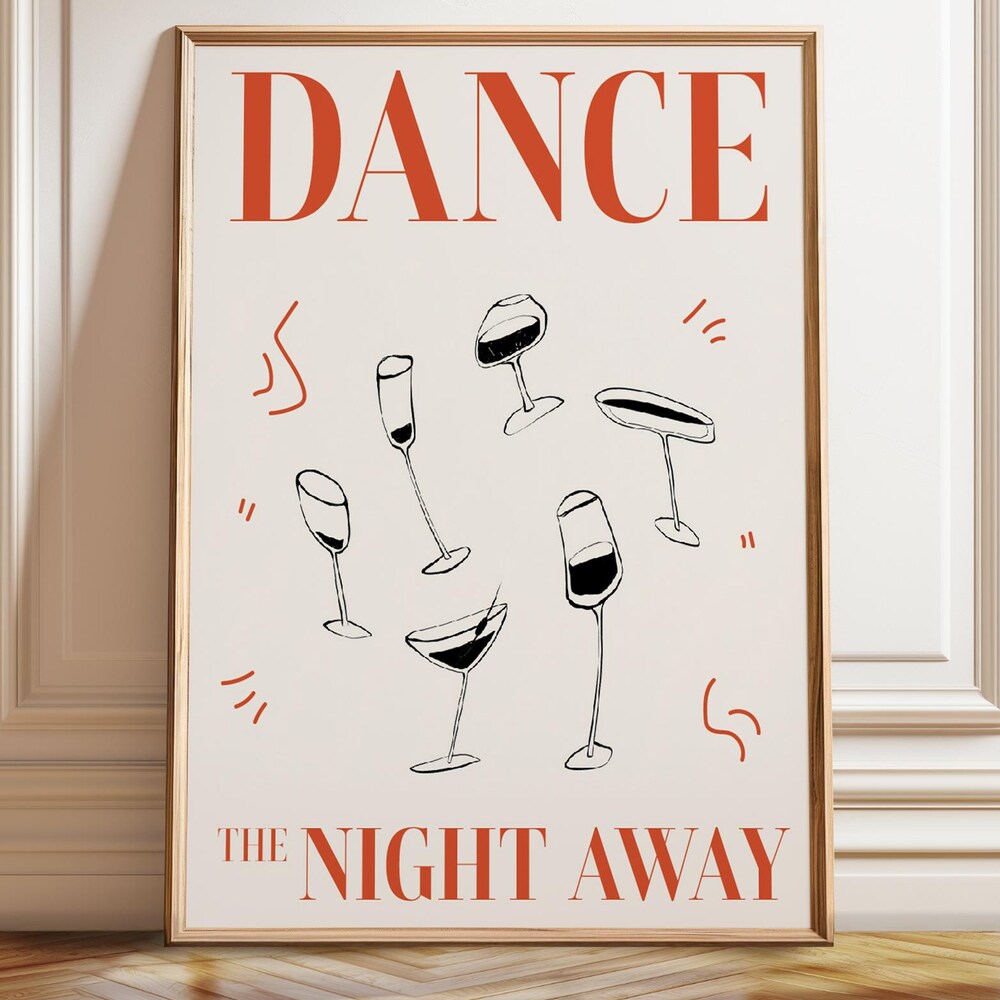 Dopaprint UNFRAMED PAPER POSTER Dance The Night Away Poster - Modern ...