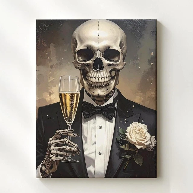 Dopaprint UNFRAMED PAPER POSTER Dapper Skeleton Celebration Poster ...