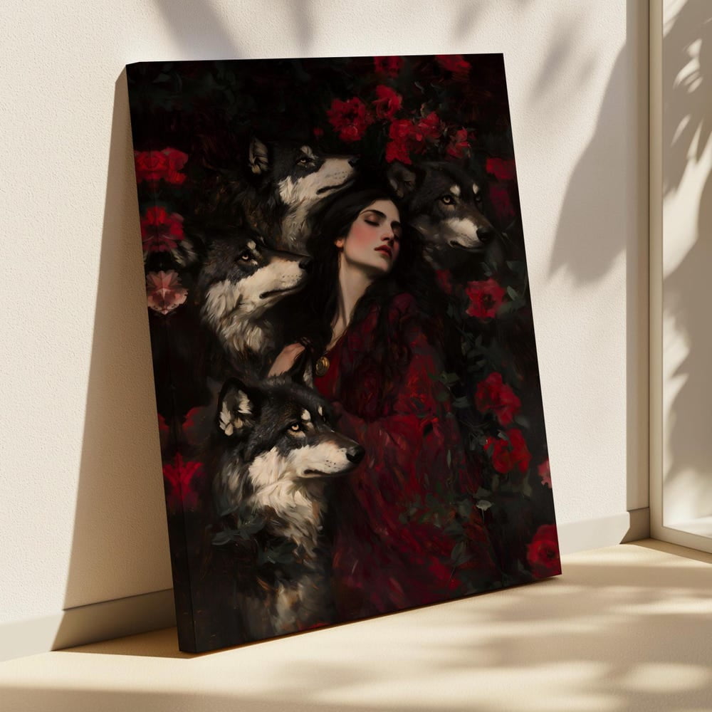 Dopaprint UNFRAMED PAPER POSTER Dark Feminine Hecate Wolf Poster Art ...