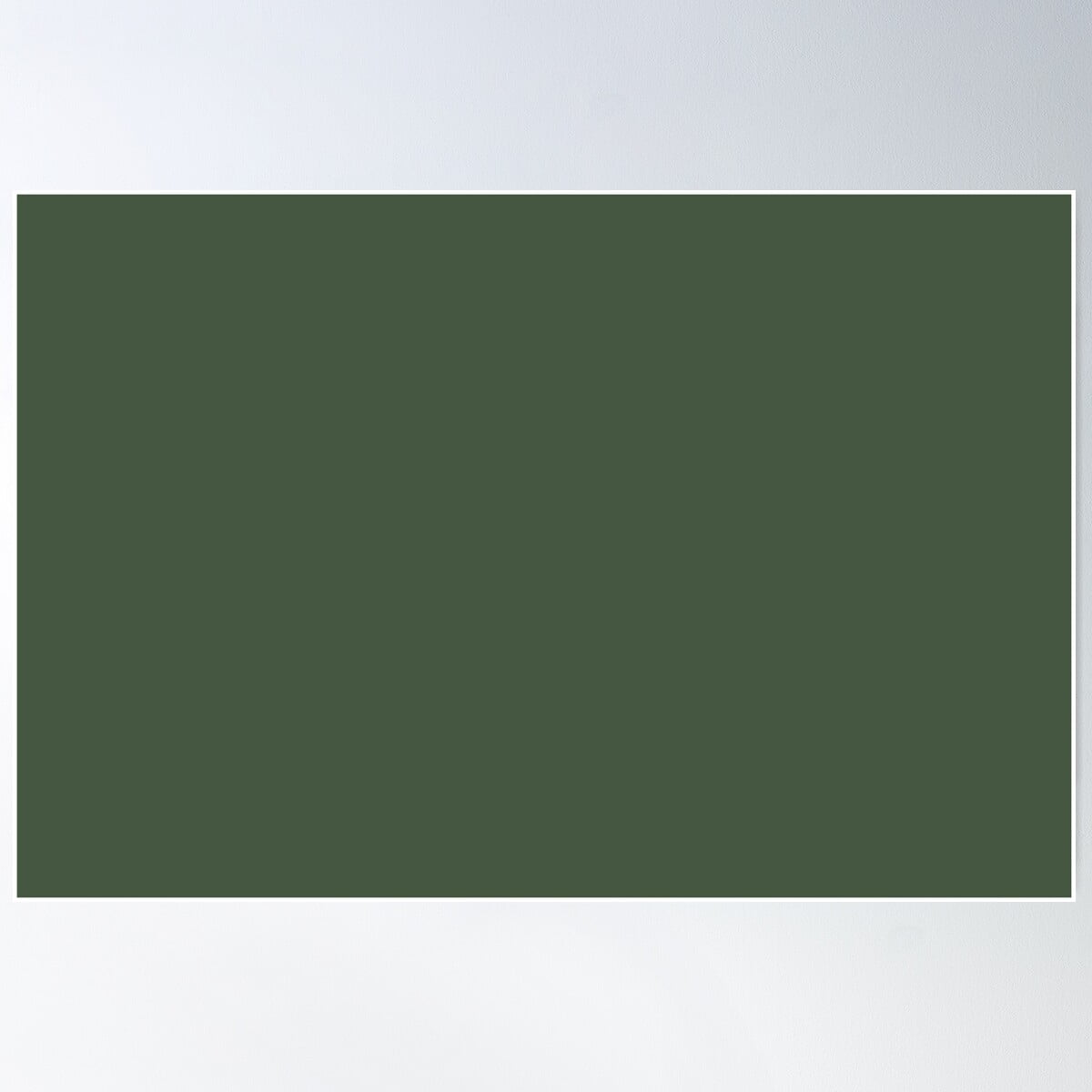 Dopaprint UNFRAMED PAPER POSTER Dark Pine Forest Green Solid Color ...