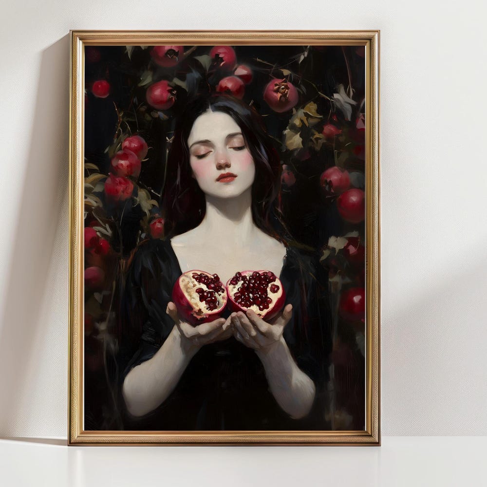 Dopaprint UNFRAMED PAPER POSTER Dark Pomegranate Portrait Print ...