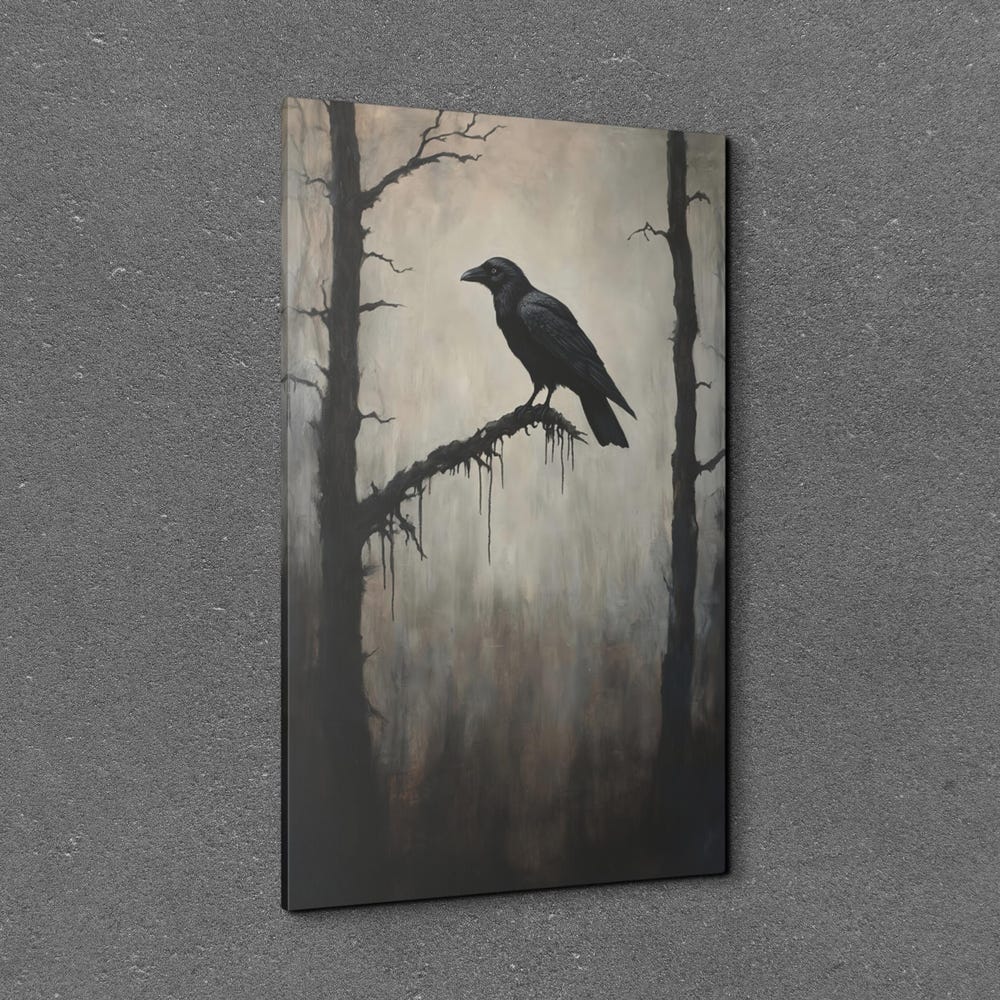 Dopaprint UNFRAMED PAPER POSTER Dark Raven Dark Academia Hal.Low.Een ...