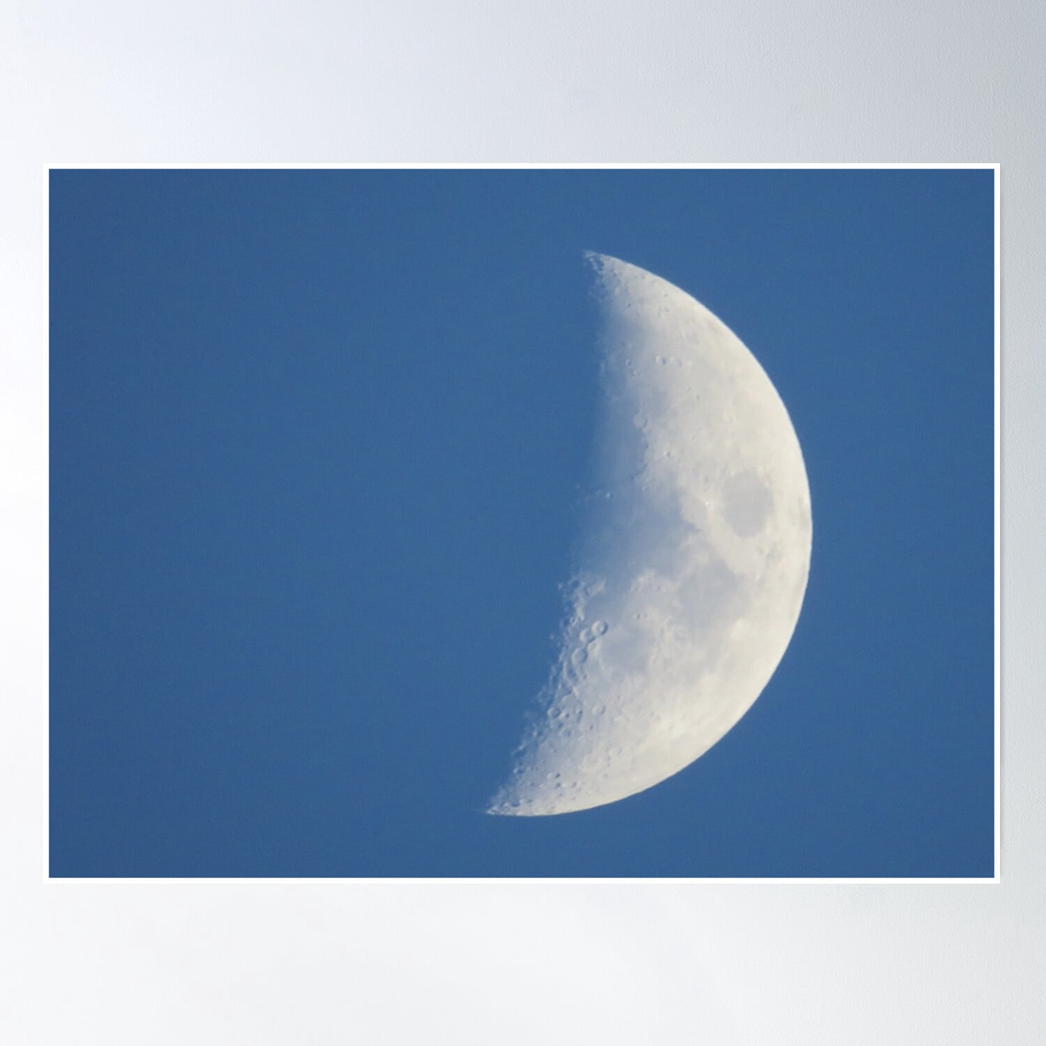 Dopaprint UNFRAMED PAPER POSTER Daytime Moon Poster Wall Art, Modern ...