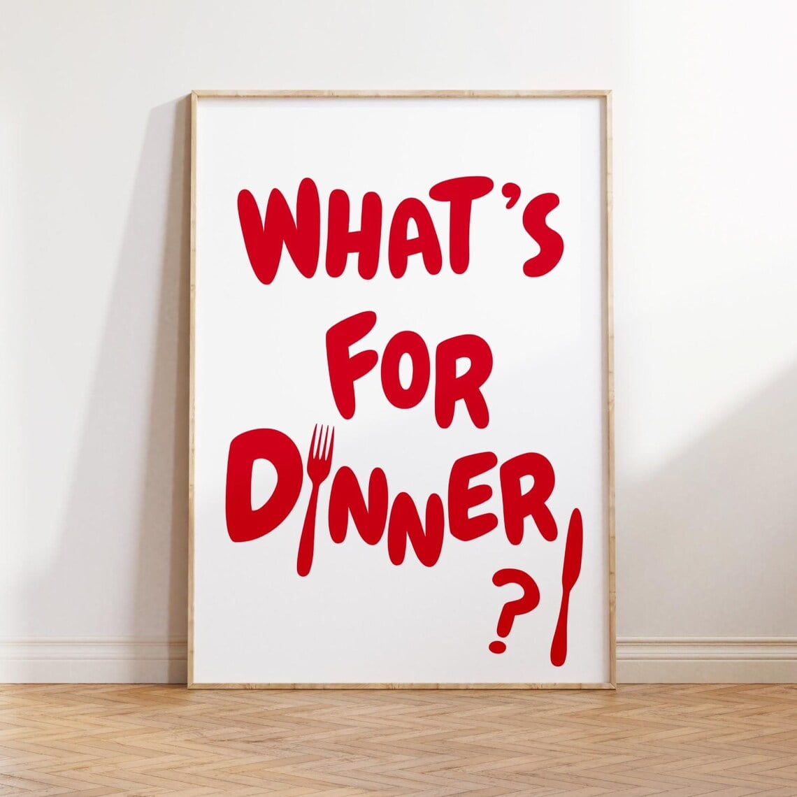 Dopaprint UNFRAMED PAPER POSTER What'S For Dinner Print, Mid Century ...