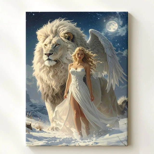 Dopaprint UNFRAMED PAPER POSTER Divine Guardian Posterwoman With Angel ...