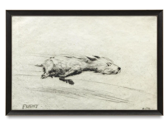 Dopaprint UNFRAMED PAPER POSTER Dog With Zoomies Art Print, Vintage ...